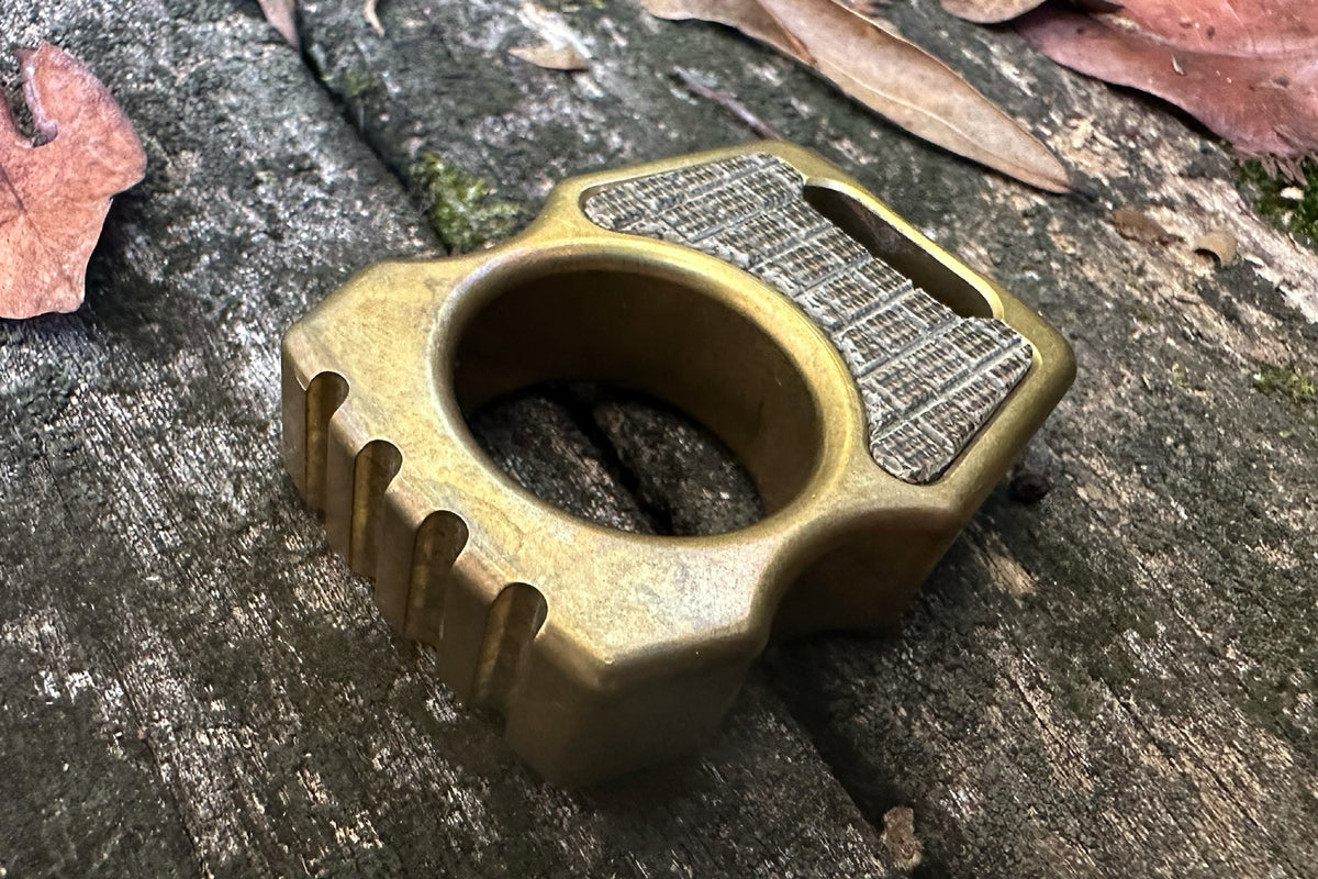 Semi Custom Single Finger Brass Knuckles Bottle Opener Swampy Whale