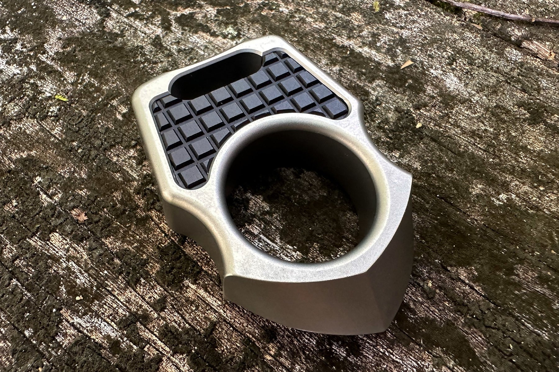 Semi Custom Titanium Single Finger Brass Knuckles Bottle Opener Shark