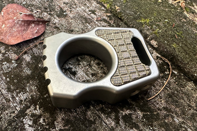 Custom Titanium Single Finger Brass Knuckles Edc Bottle Opener Whale