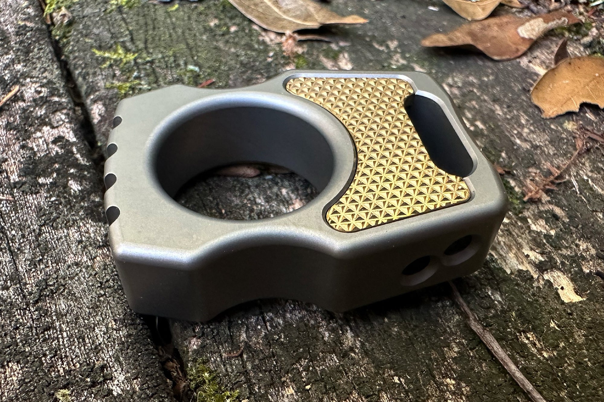 Semi Custom Titanium Single Finger Brass Knuckles Bottle Opener Whale